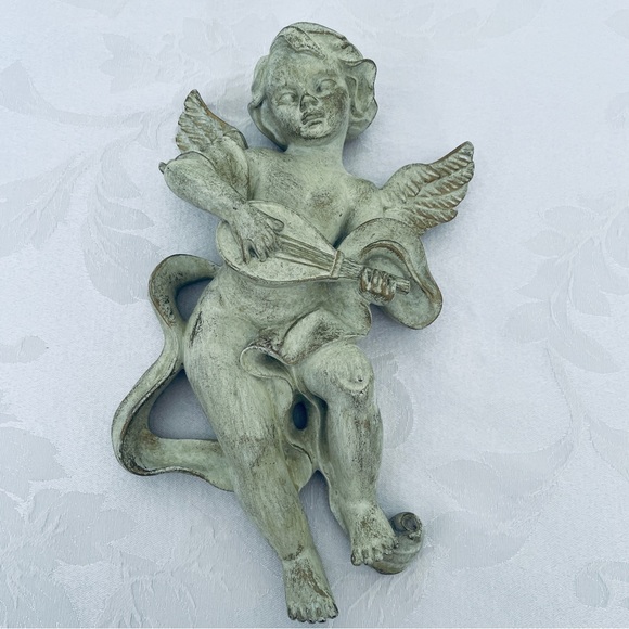 unbrended | Wall Decor | Vintage Reusing Cherub Wall Plaque Decor ...